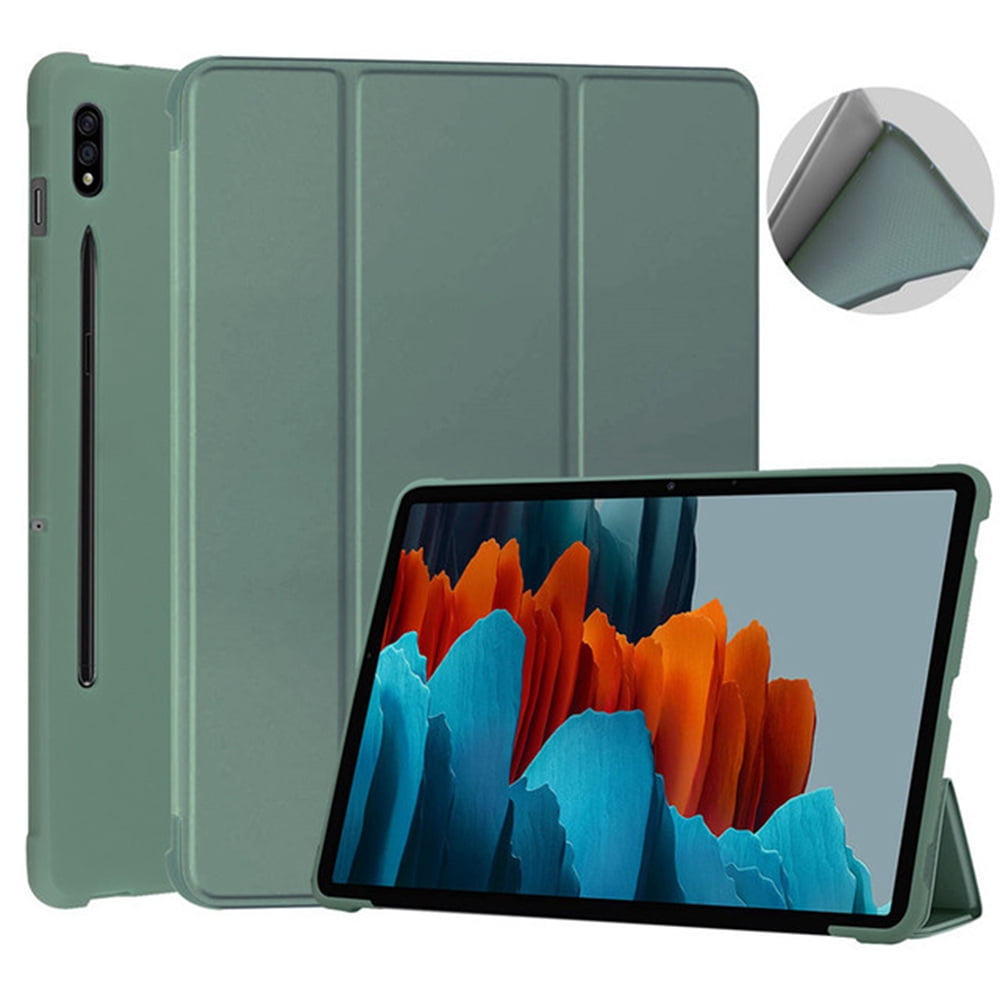 Silicon Leather Cover for Samsung Galaxy Tab S9 Plus S8 Plus S7 FE 12.4 S6 Lite P620 A7 Lite ...