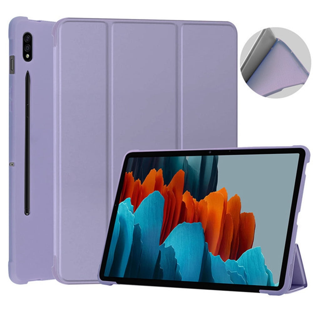 Silicon Leather Cover for Samsung Galaxy Tab S9 Plus S8 Plus S7 FE 12.4 ...