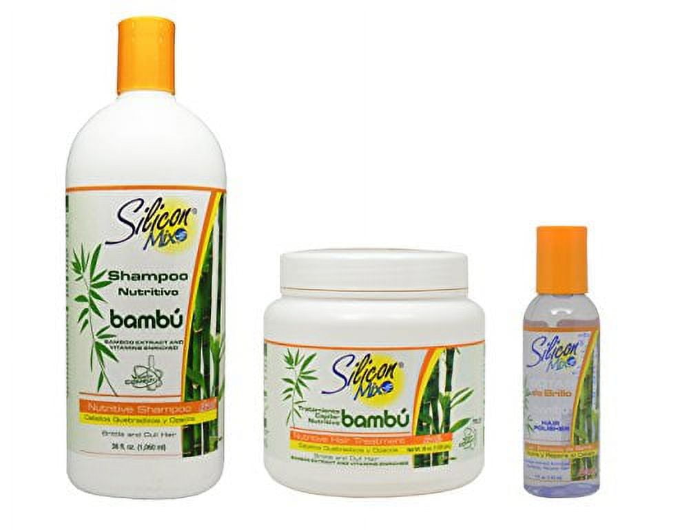 Silicon Mix Bambu Shampoo & Treatment 36oz & Polisher 4oz "Set ...