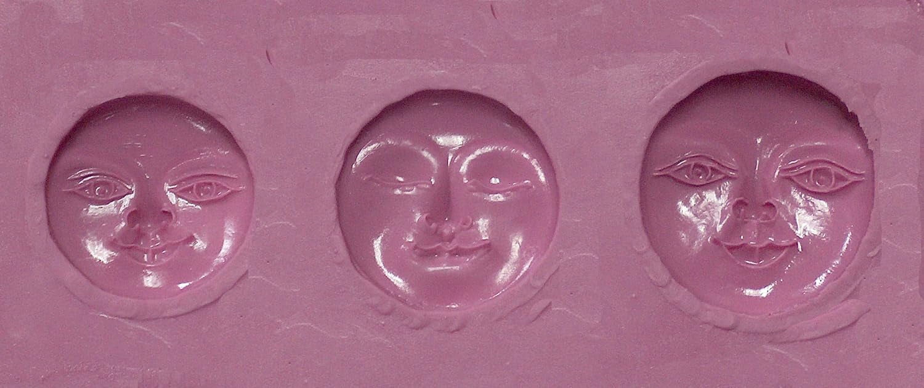Silicon Mold, Moonface Mold - 3 Faces - Walmart.com