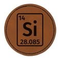Silicon Periodic Table of Elements Science Chemistry 2.5" Faux Leather ...