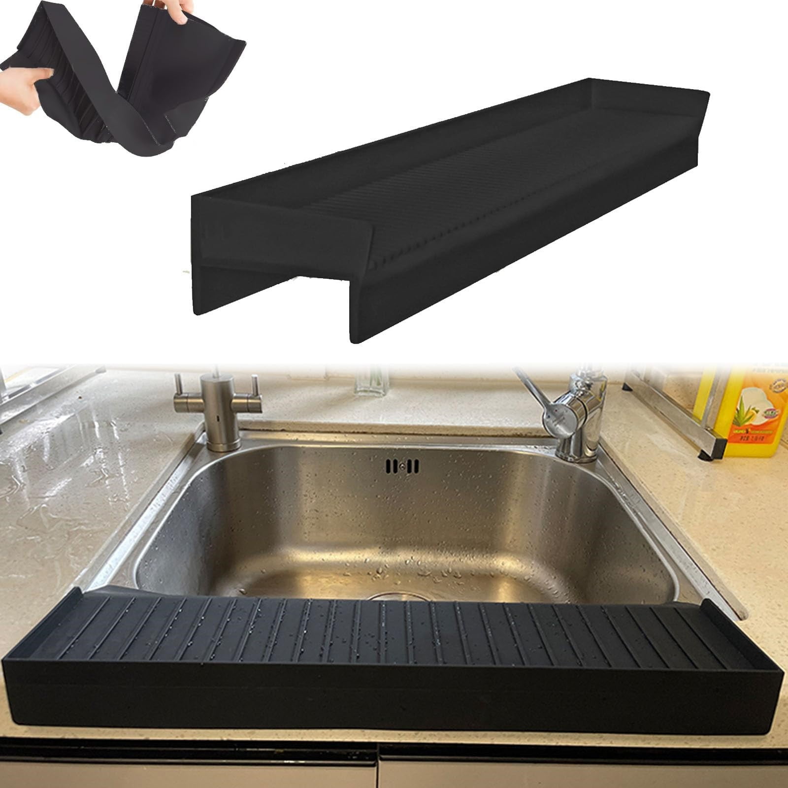 Silicon Sink Edge Protectors for Kitchen Sink, Kitchen Sink Splash ...