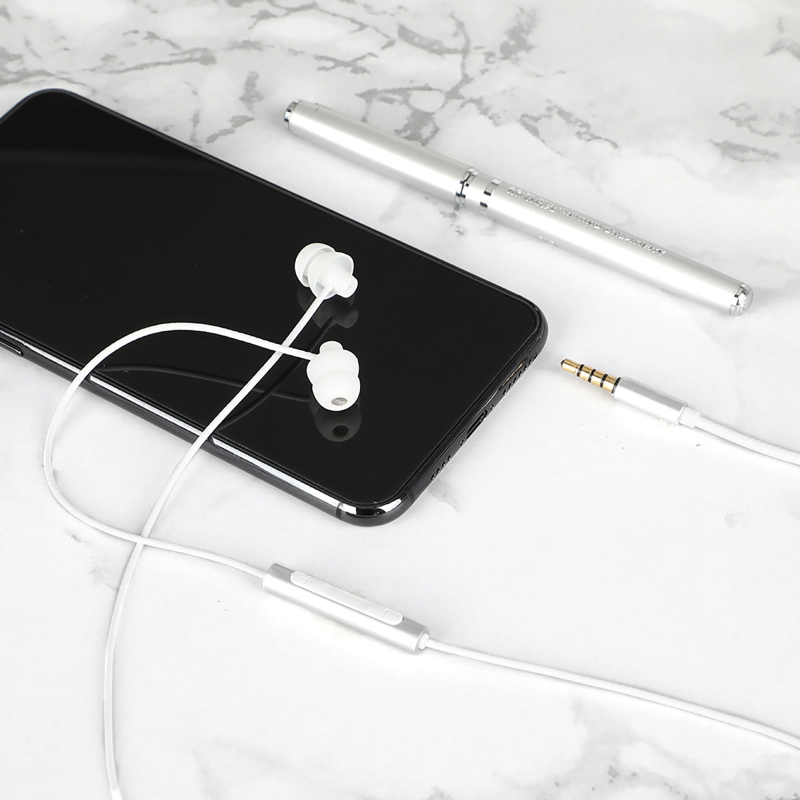 Silicon Sleeping Headphones Earplugs Earbuds With Mic For Cellphones ...