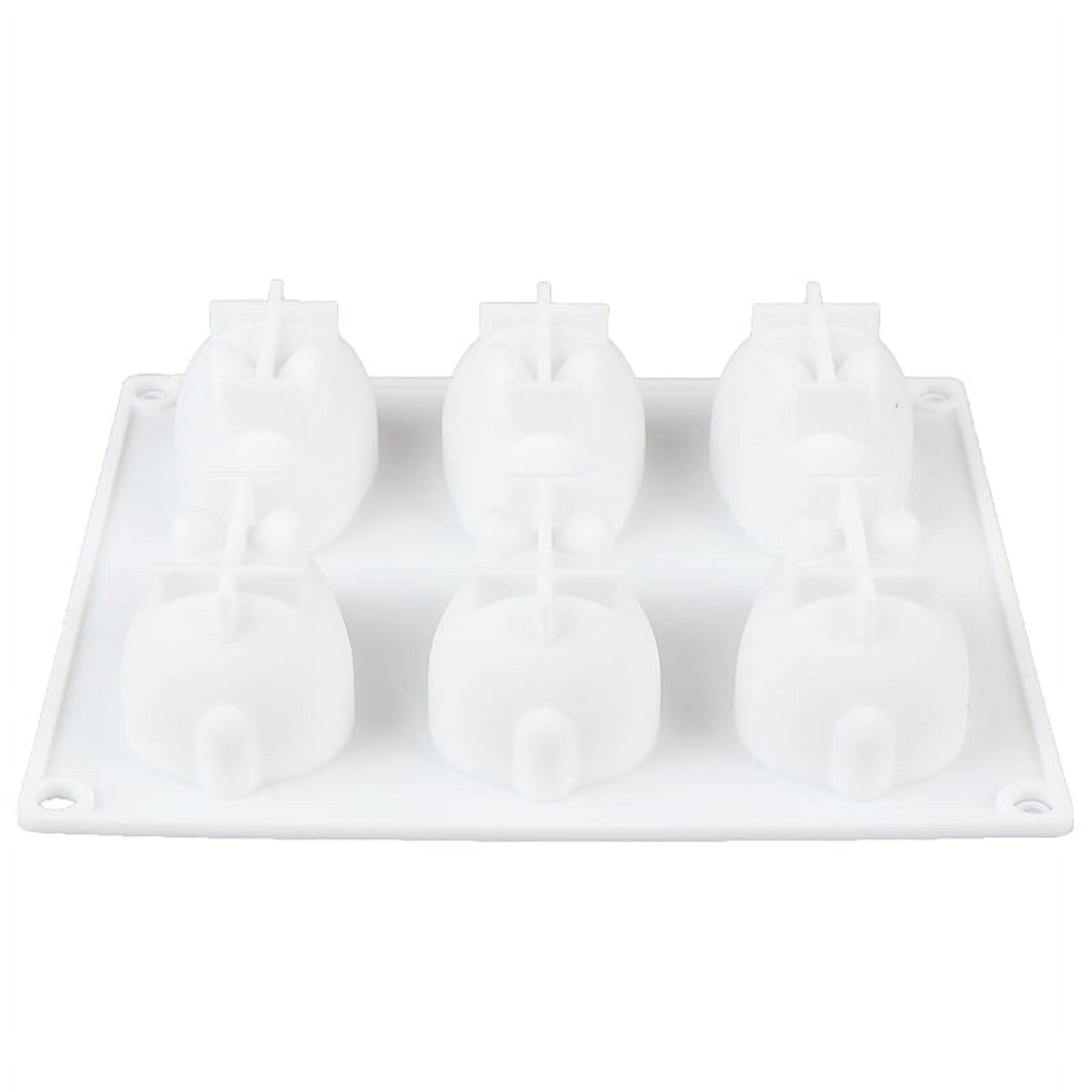 Silicone 3D Bunny Rabbit Mold Cake Decorating Mould for Baking Mousse 6 ...
