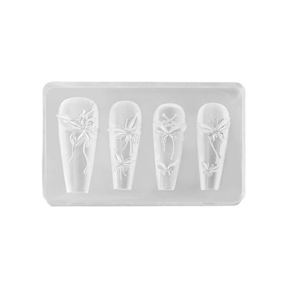 Silicone 3D Flower Charm Templates for Resin Epoxy DIY Decorations and ...