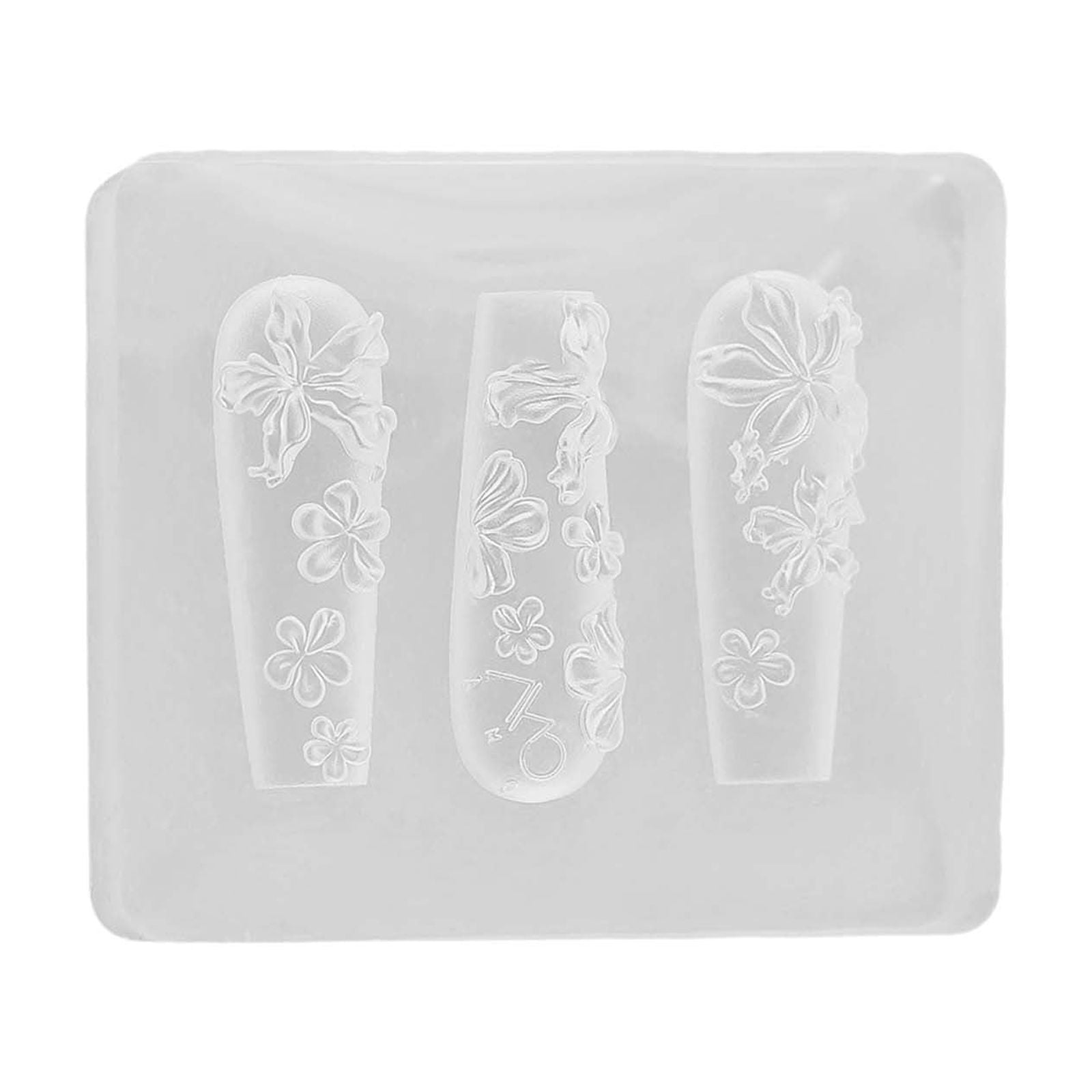 Silicone 3D Flower Charm Templates for Resin Epoxy DIY Nail Decorations ...