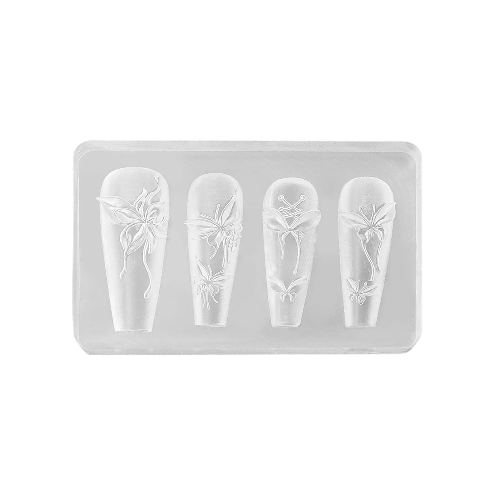 Silicone 3D Flower Design Templates for Resin Epoxy DIY Nail ...