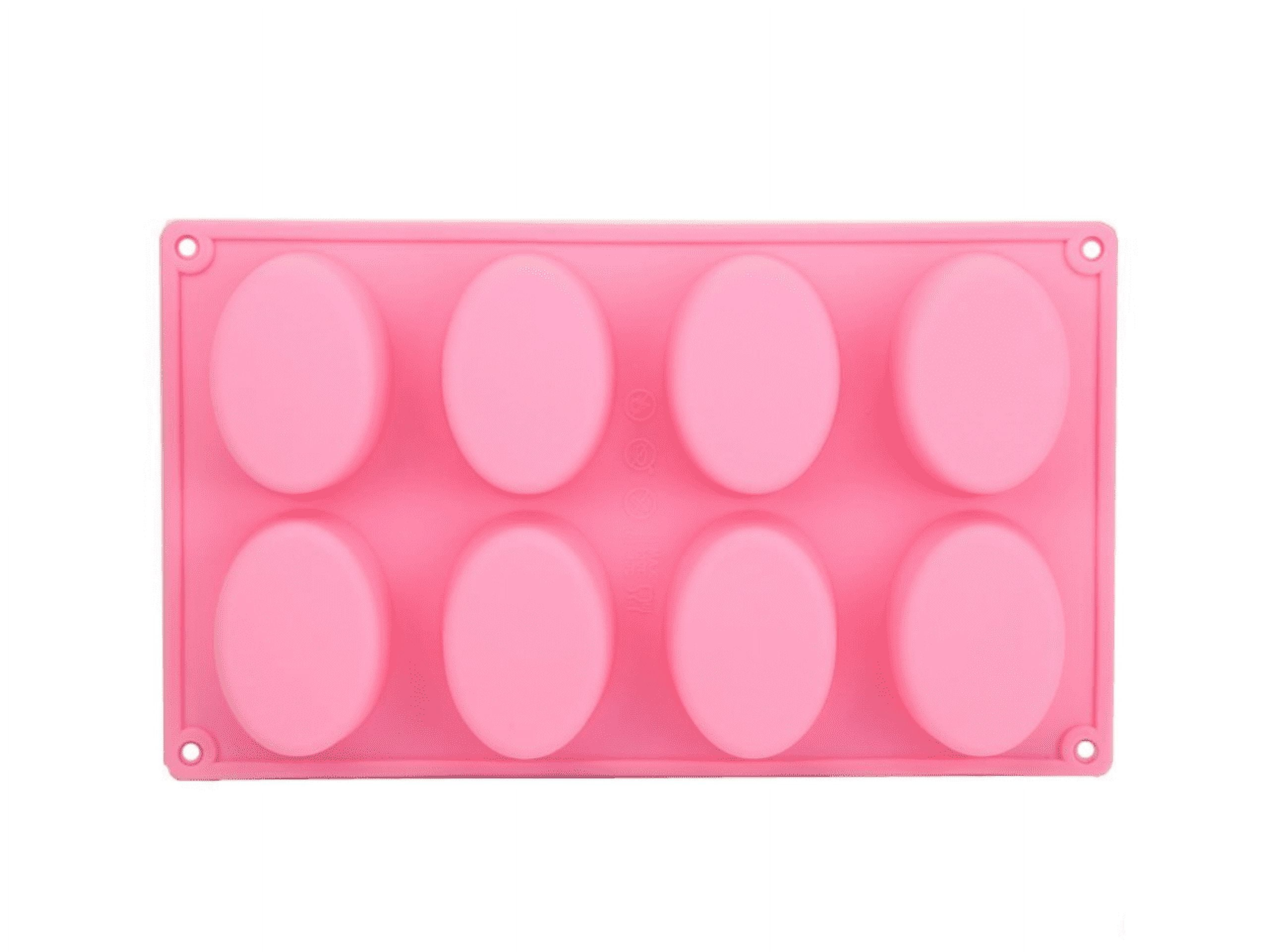 Silicone 8 Eggs Oval Ice Cube Chocolate Cake Cookie Cupcake Soap Molds ...