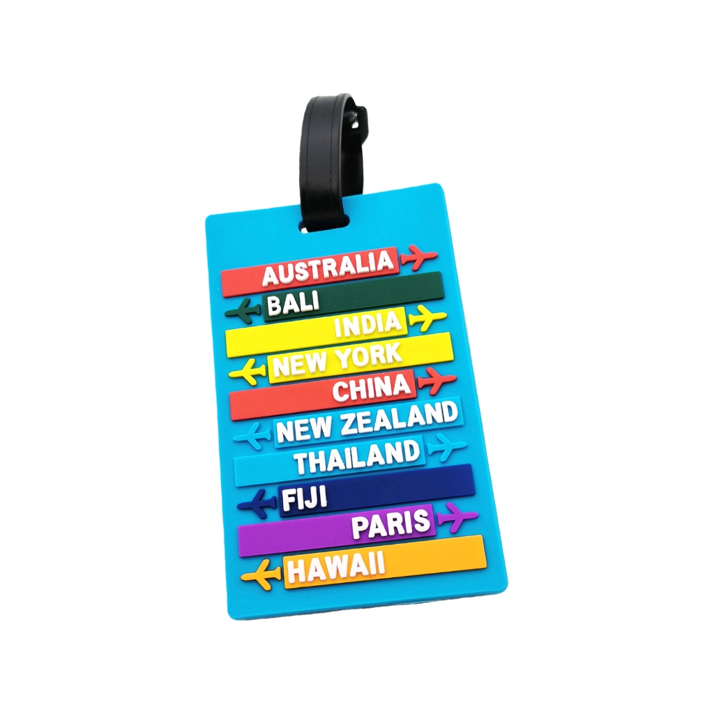 Silicone Address Tages Name Tages Airplanes Luggage Label for Suitcase ...