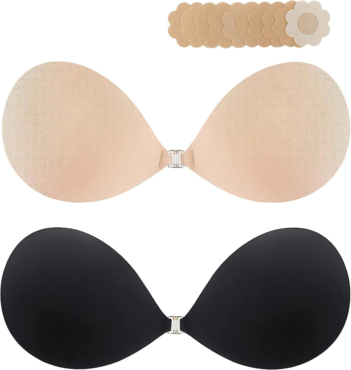 Silicone Adhesive Push Up Strapless Bra Invisible Backless Sticky Bra ...