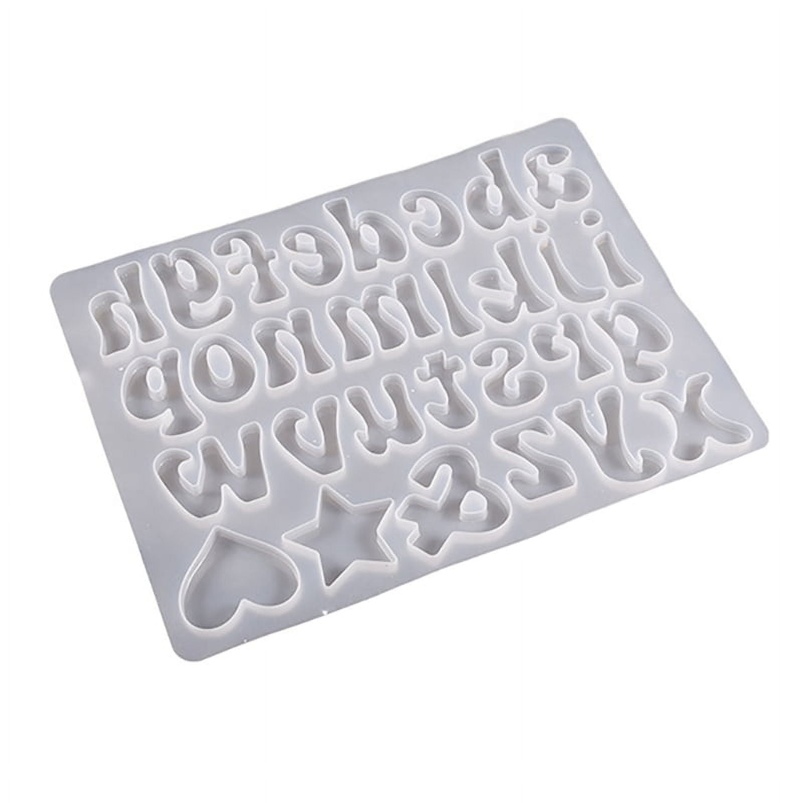 Silicone Alphabet Molds Number Letter Molds Epoxy Resin Molds for DIY ...