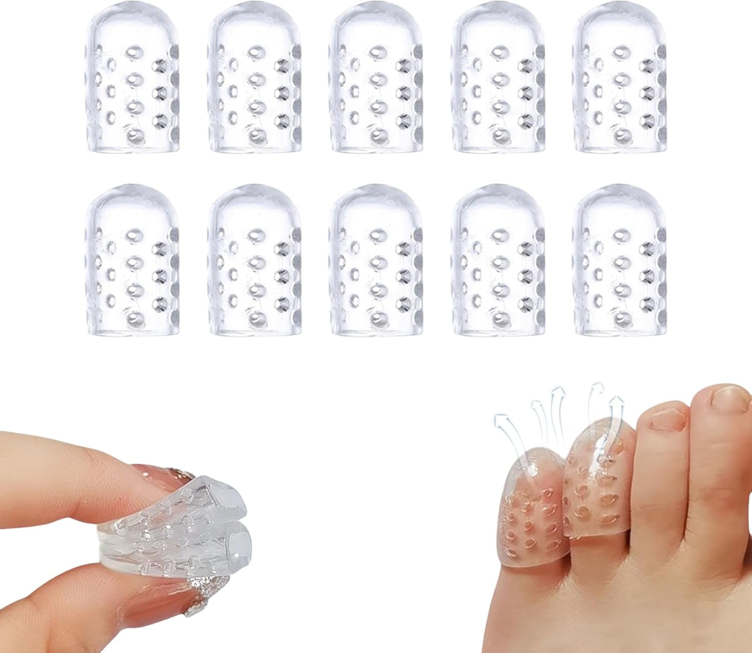 Silicone Anti-Friction Toe Protector, 2024 Upgrade Gel Toe Protectors ...