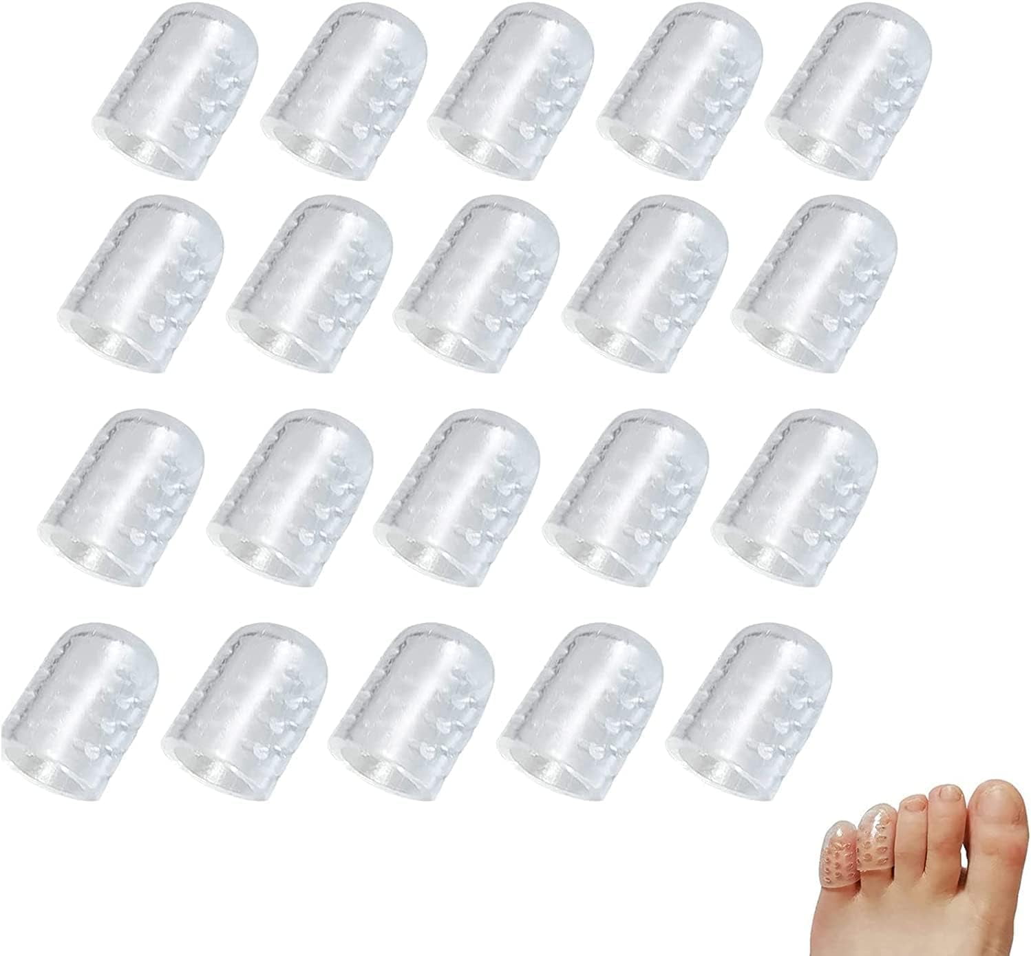 Silicone Anti-Friction Toe Protector -Silicone Breathable Toe Covers ...
