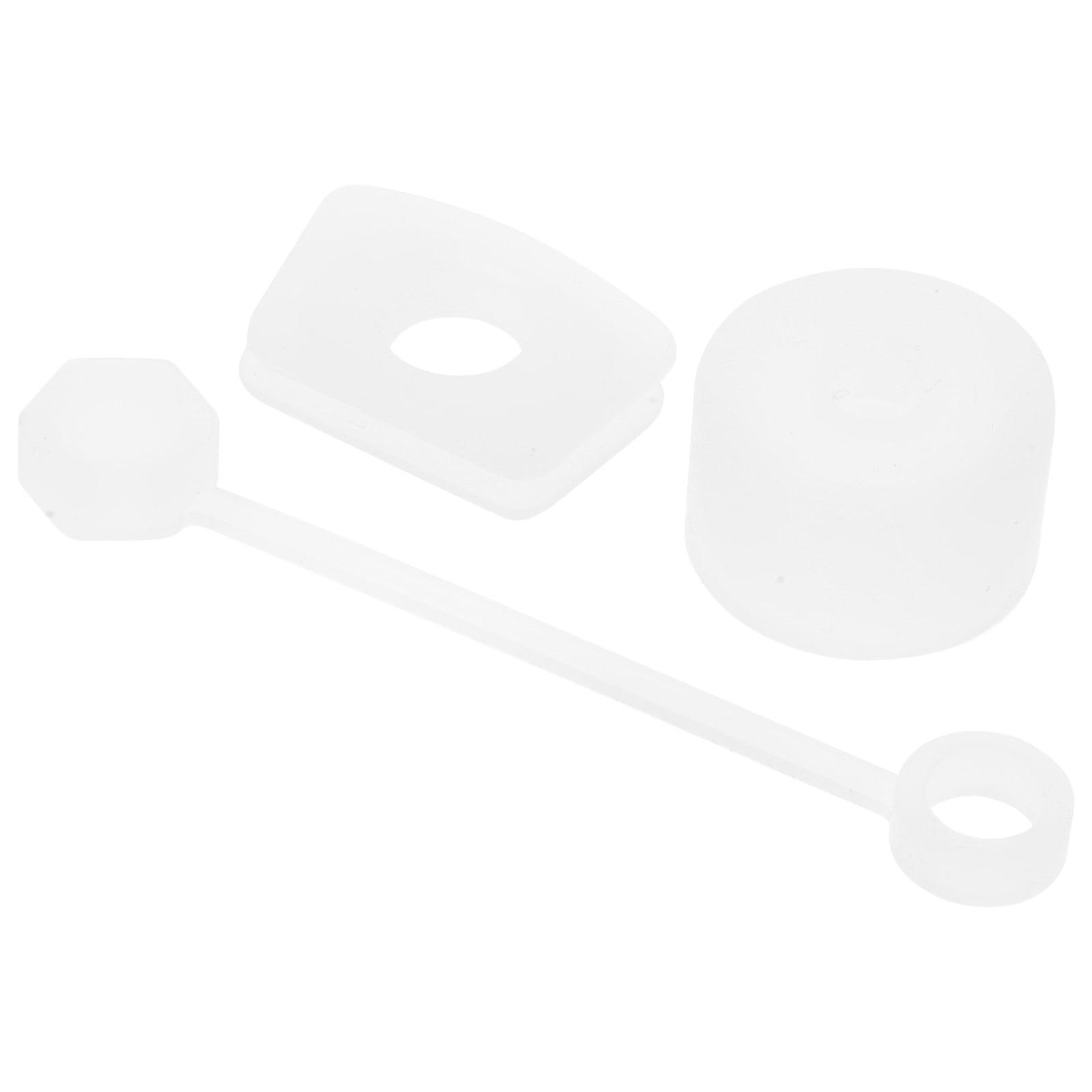 Silicone Anti-spill Plug Straw Covers Cap Bag Holder for Cute Topper ...