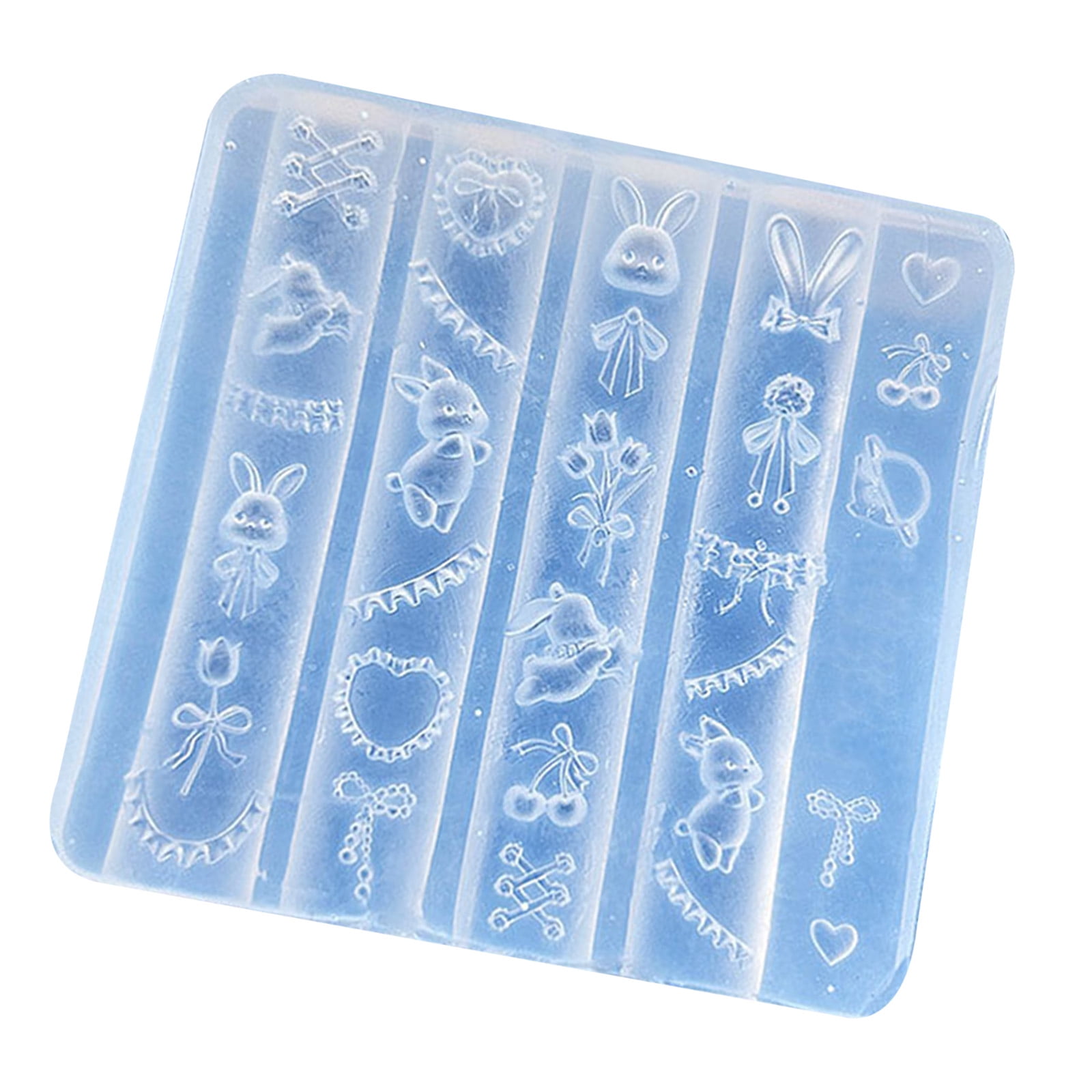Silicone Art Molds for Manicure Training, Reusable Decorative Templates ...