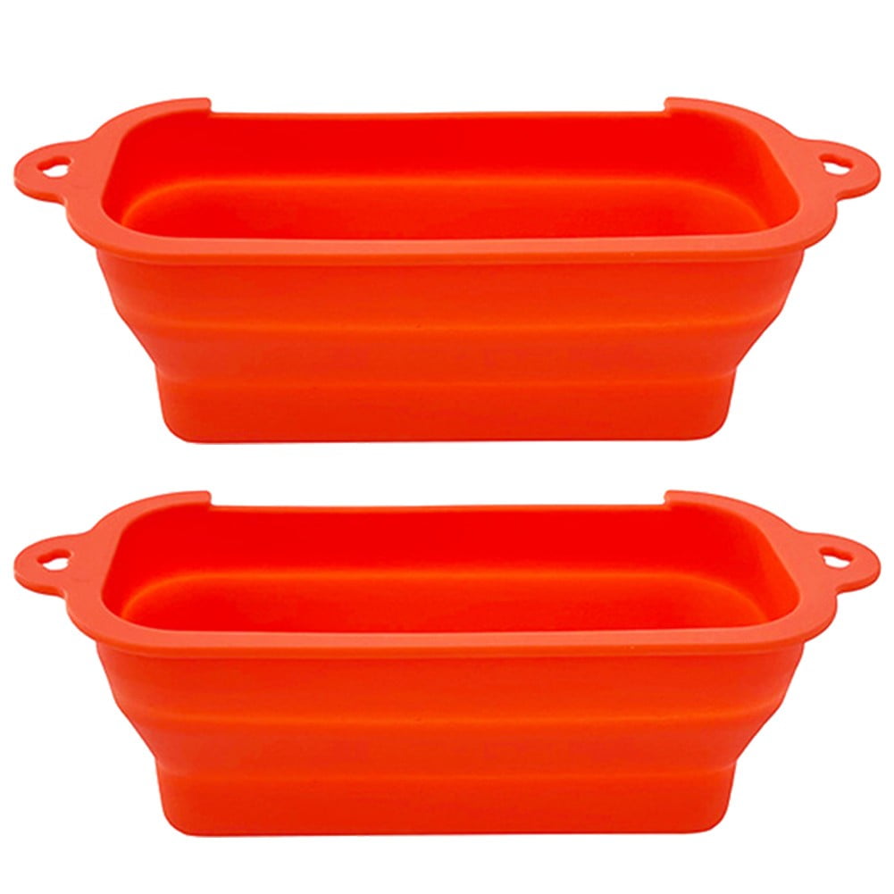 Silicone BBQ Grease Catcher Tray Set - Foldable Oil Drain Box for Grill ...