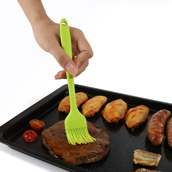 Silicone BBQ Grill Brush & Brush Set Functional Cleaning And Basting ...