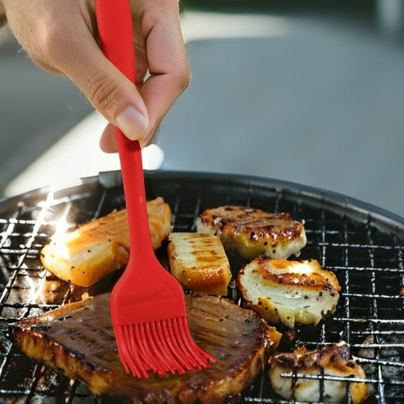 Silicone BBQ Grill Brush & Brush Set Functional Cleaning And Basting ...
