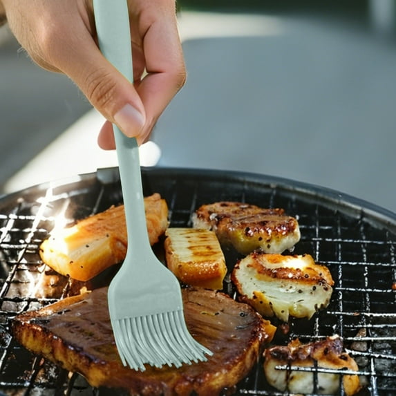 Silicone BBQ Grill Brush & Brush Set Functional Cleaning and Basting ...