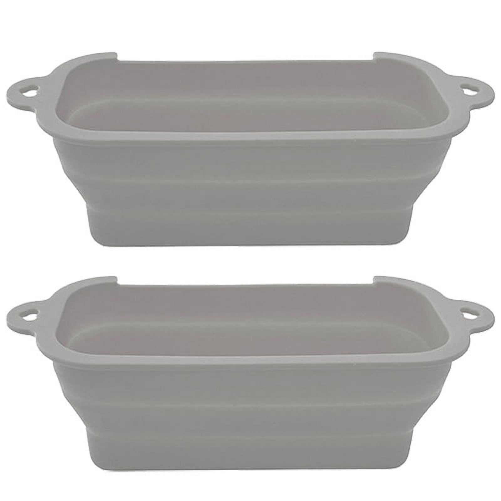 Silicone BBQ Grill Oil Collection Tray Foldable Grease Drain Box Heat ...