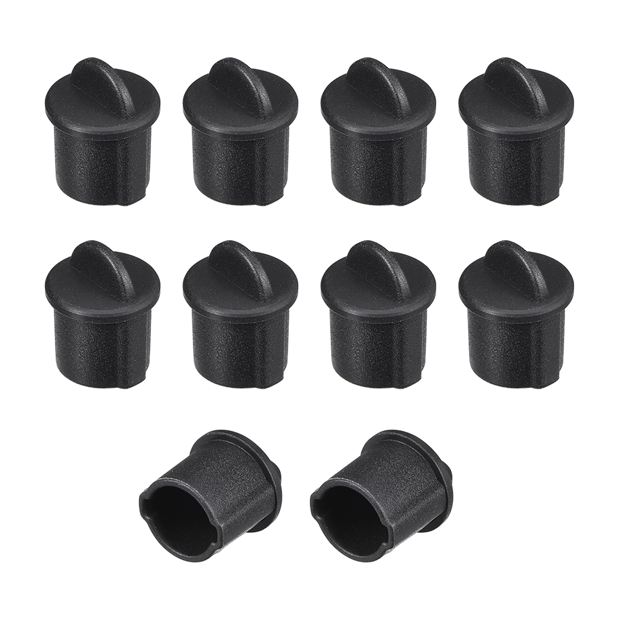 Silicone BNC Anti-Dust Stopper Cap Cover for Female Jack Black 10 pcs ...