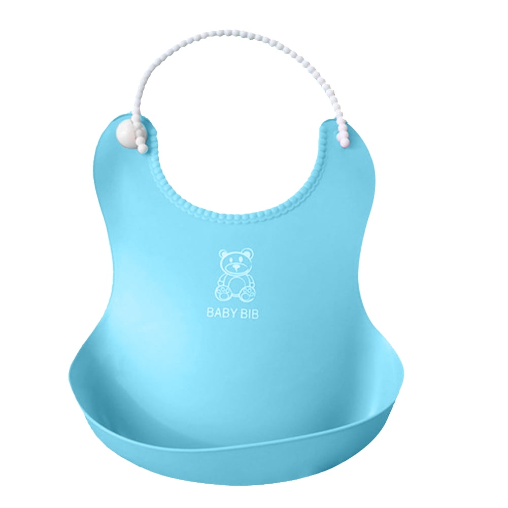 Silicone Baby Bibs, BPA Free Waterproof Soft Durable Adjustable ...