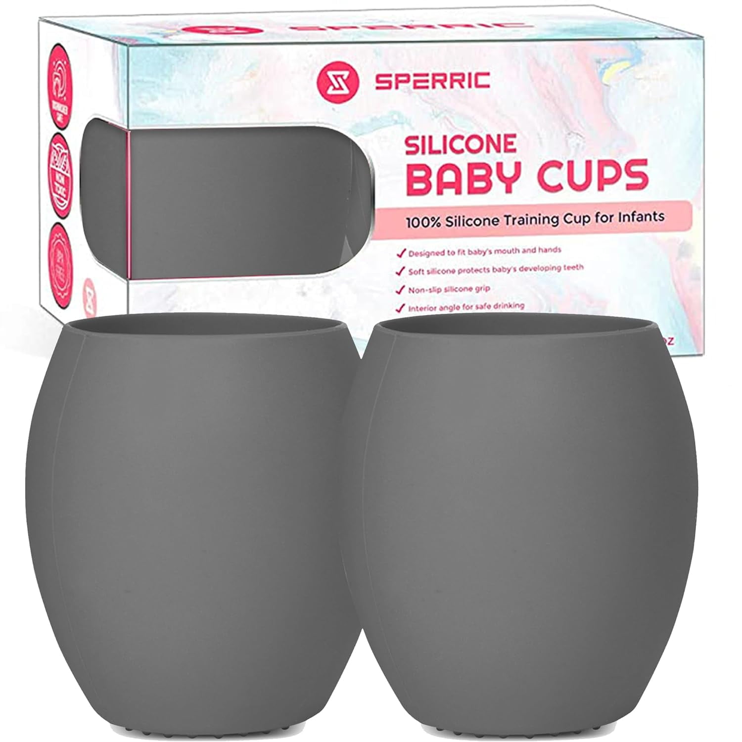 Silicone Baby Cup - Toddler Training Cup - Open Cup for Baby Led ...