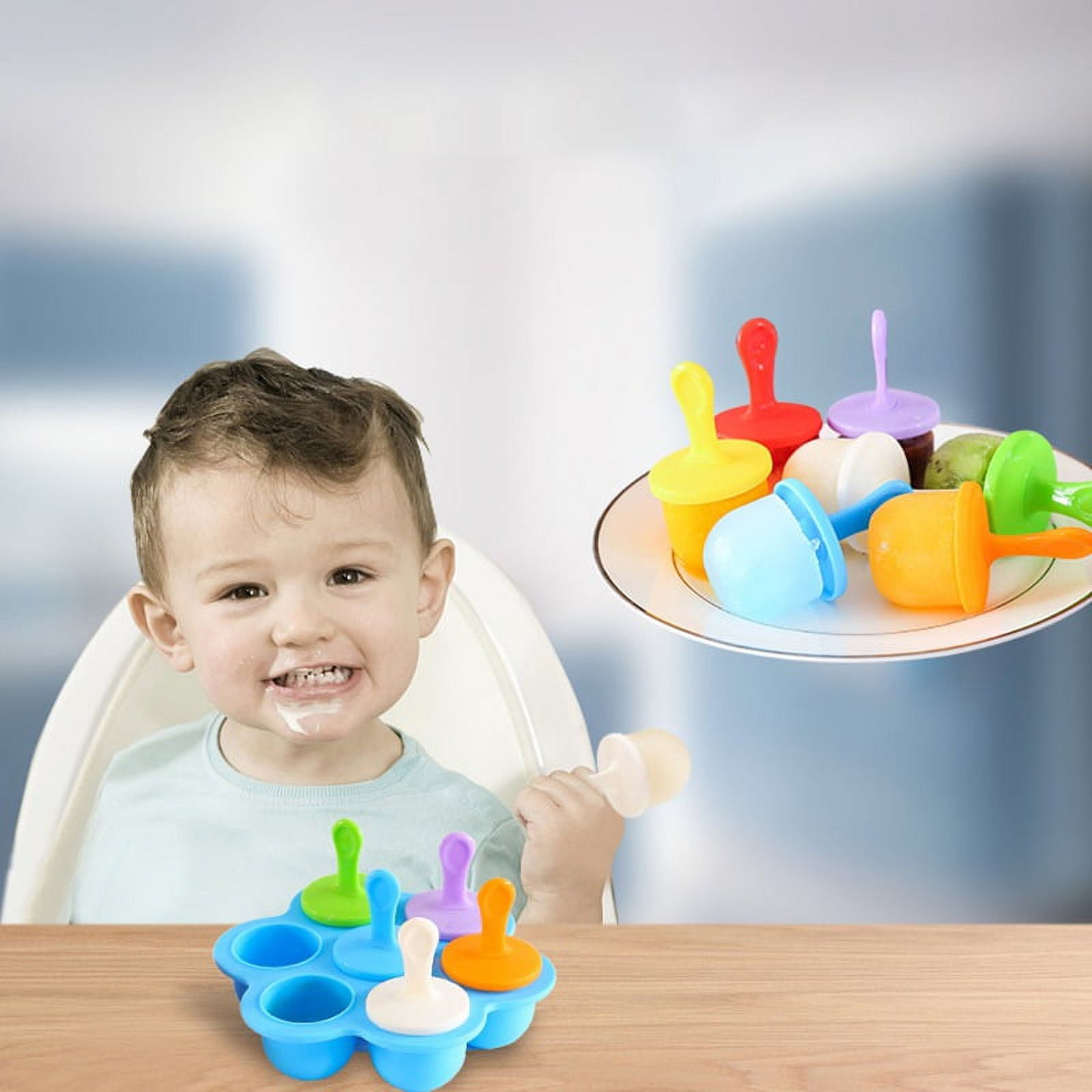 Silicone Baby Food Freezer Tray,7 Cup Food Storage Container, Food ...