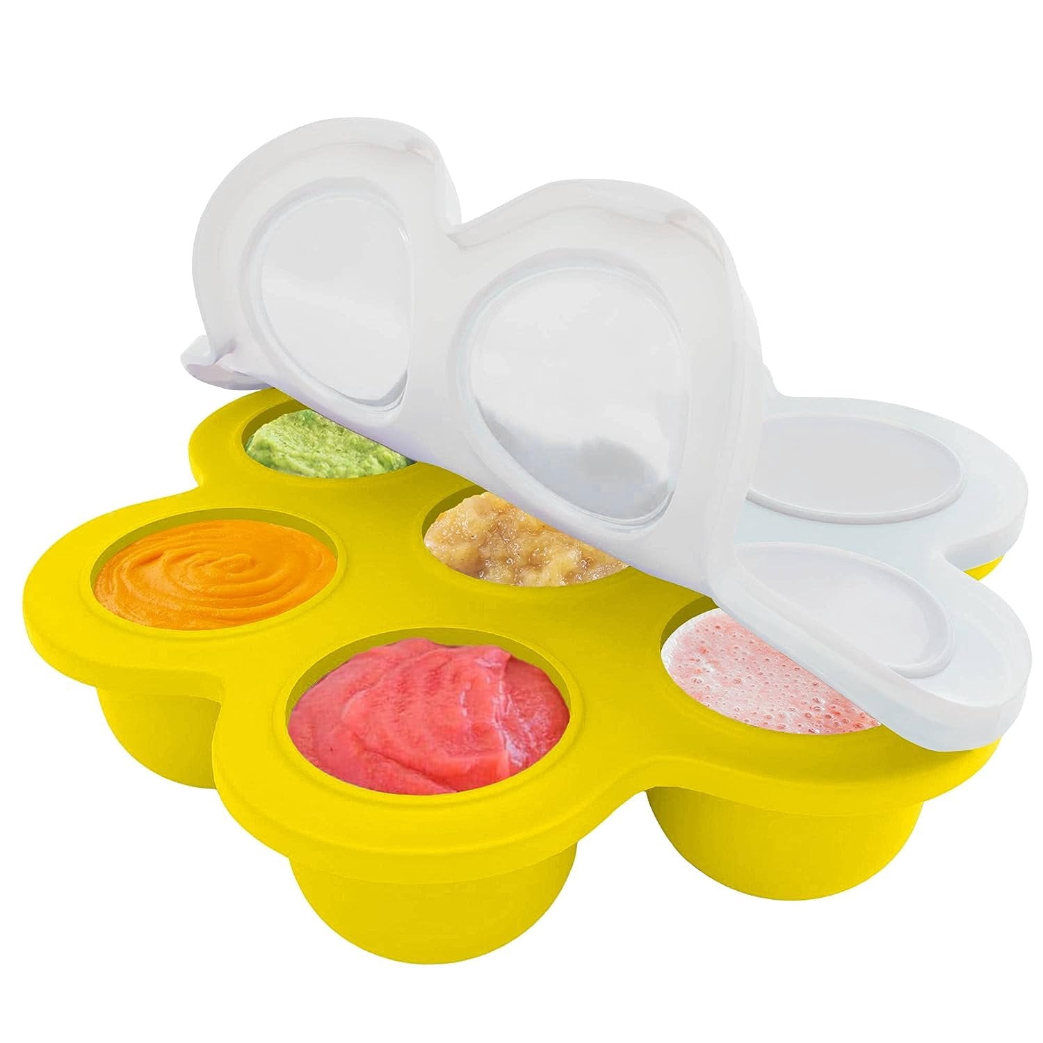 Silicone Baby Food Freezer Tray, Baby Food Storage Container, Microwave ...