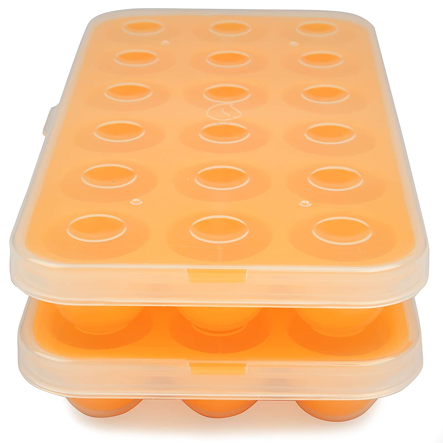 Silicone Baby Food Storage Tray (2 Pack) - Pop Out 1oz Portion Silicone ...