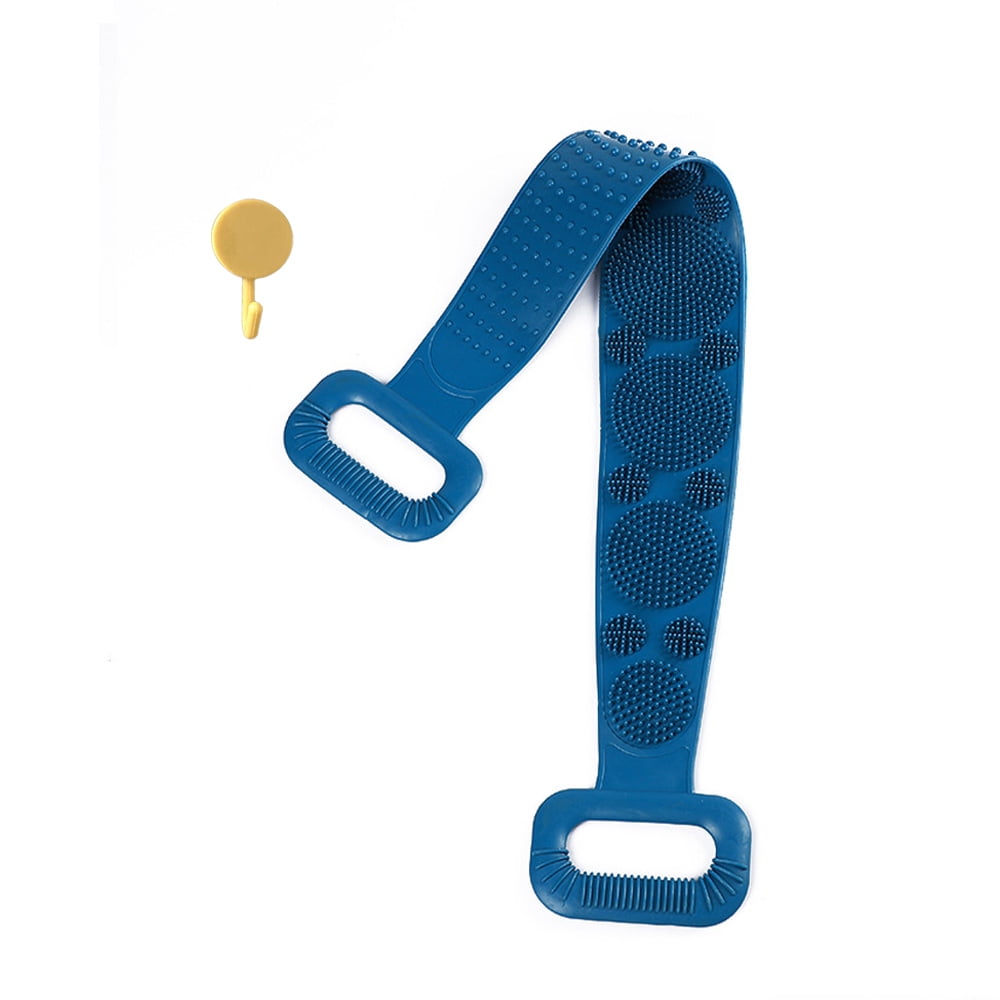 Silicone Back Scrubber Belt – Extra Long-Double-Sided Bath Scrub Strap ...