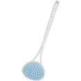 Silicone Back Scrubber Long Handle Bath Brush Double-Sided Soft ...