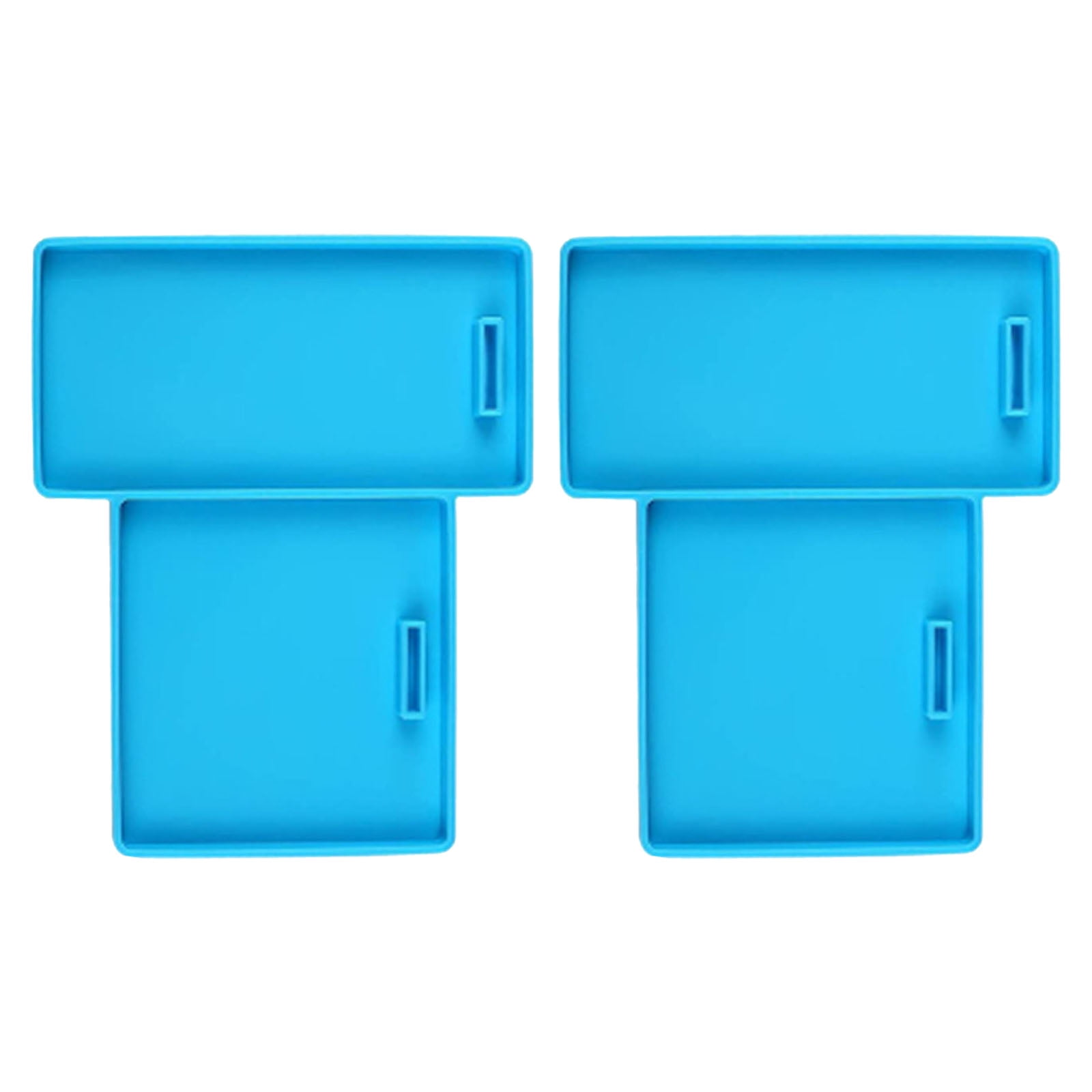 Silicone Badge Reel Molds for Expoy Resin 2 Cavity Silicone Badge Card ...