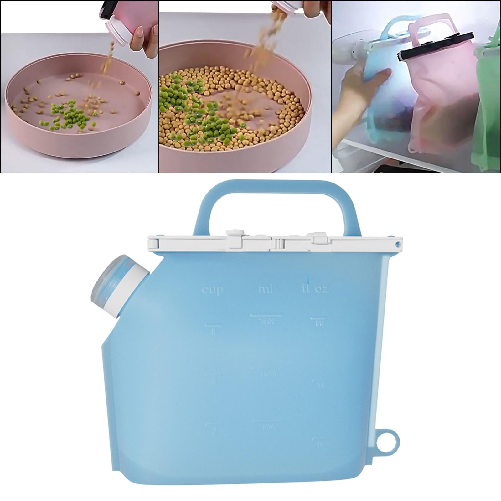 Silicone Bag Refrigerator Freezer Food Bag Travel Supplies Food Pouch ...