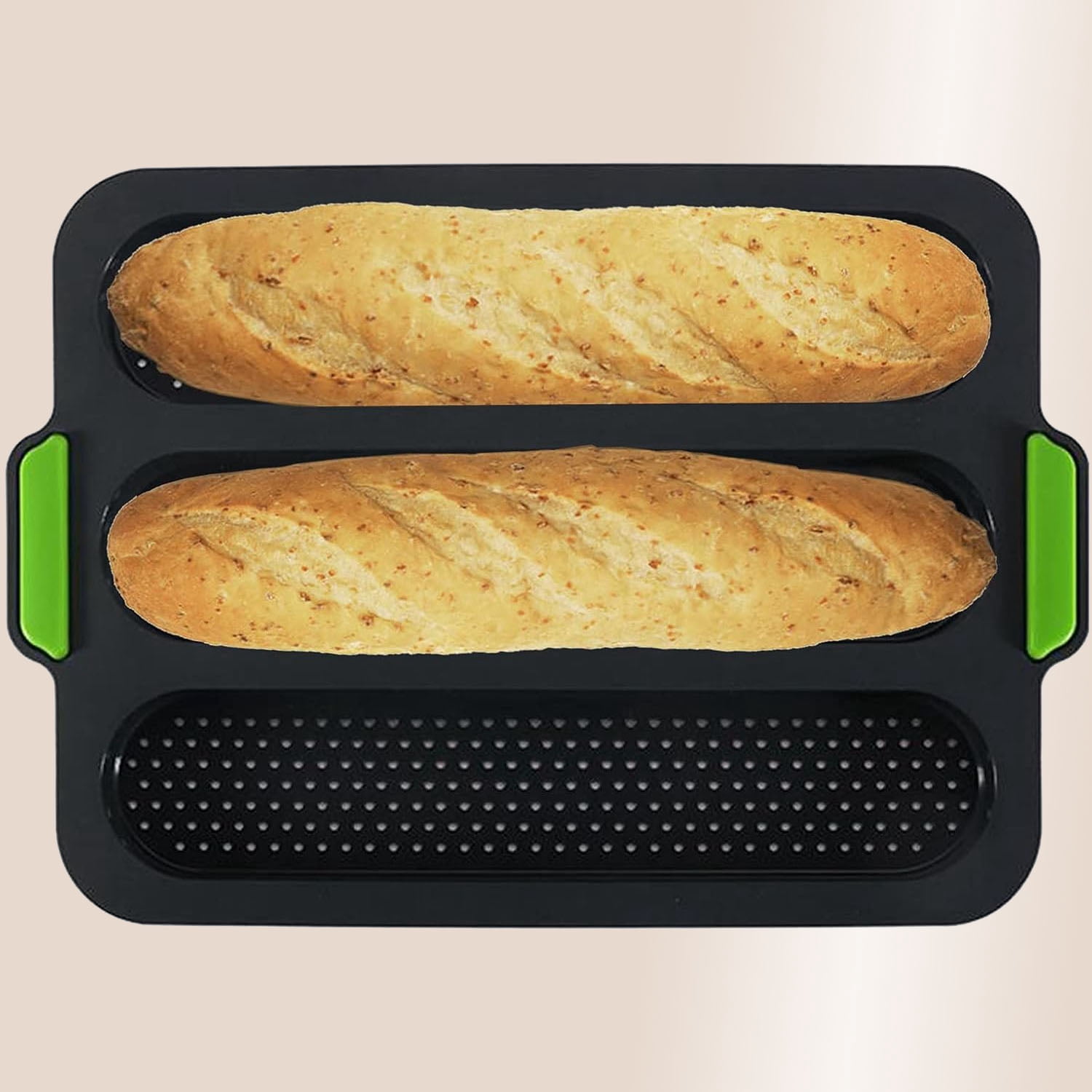 Silicone Baguette Pan Non-stick French Bread Baking Mould, Loaf Bake ...