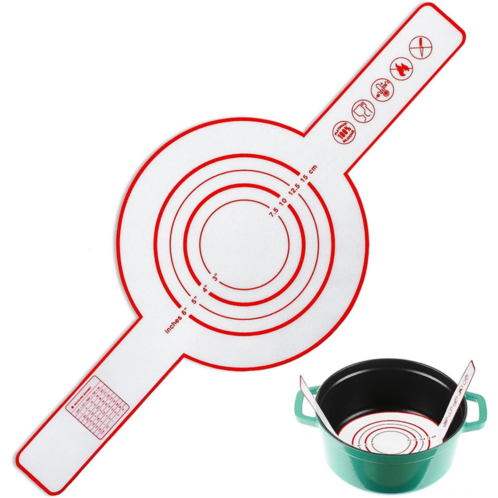 Silicone Bread Sling for Dutch Oven, Reusable Bread Baking Mats with ...
