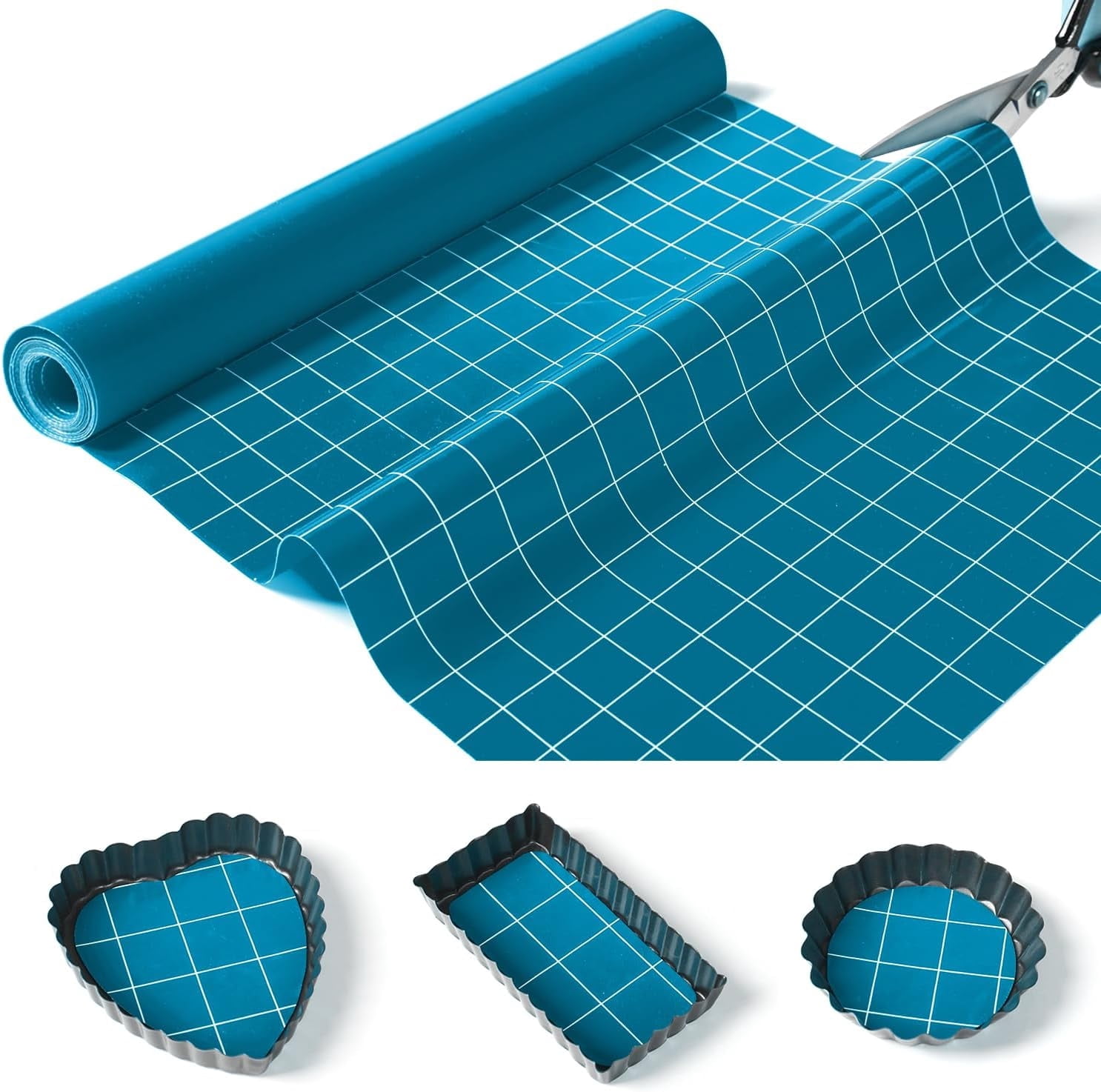 16IN*5FT Silicone Baking Mat, Non-Stick, Air Fryer & Oven Liner, Cut to ...