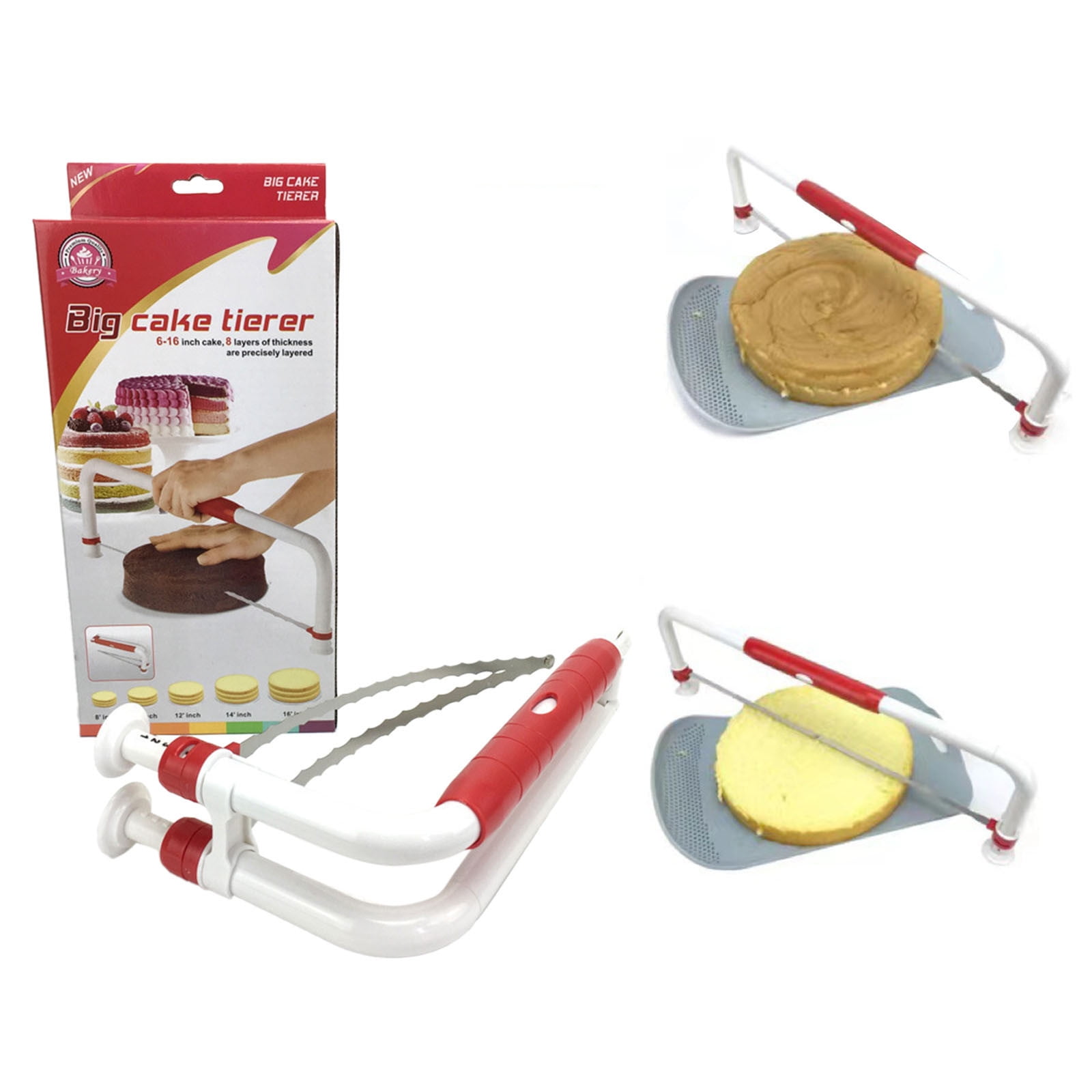 Silicone Baking Mat Sheets Adjustable Cake Leveler Cake Cutter Slicer ...