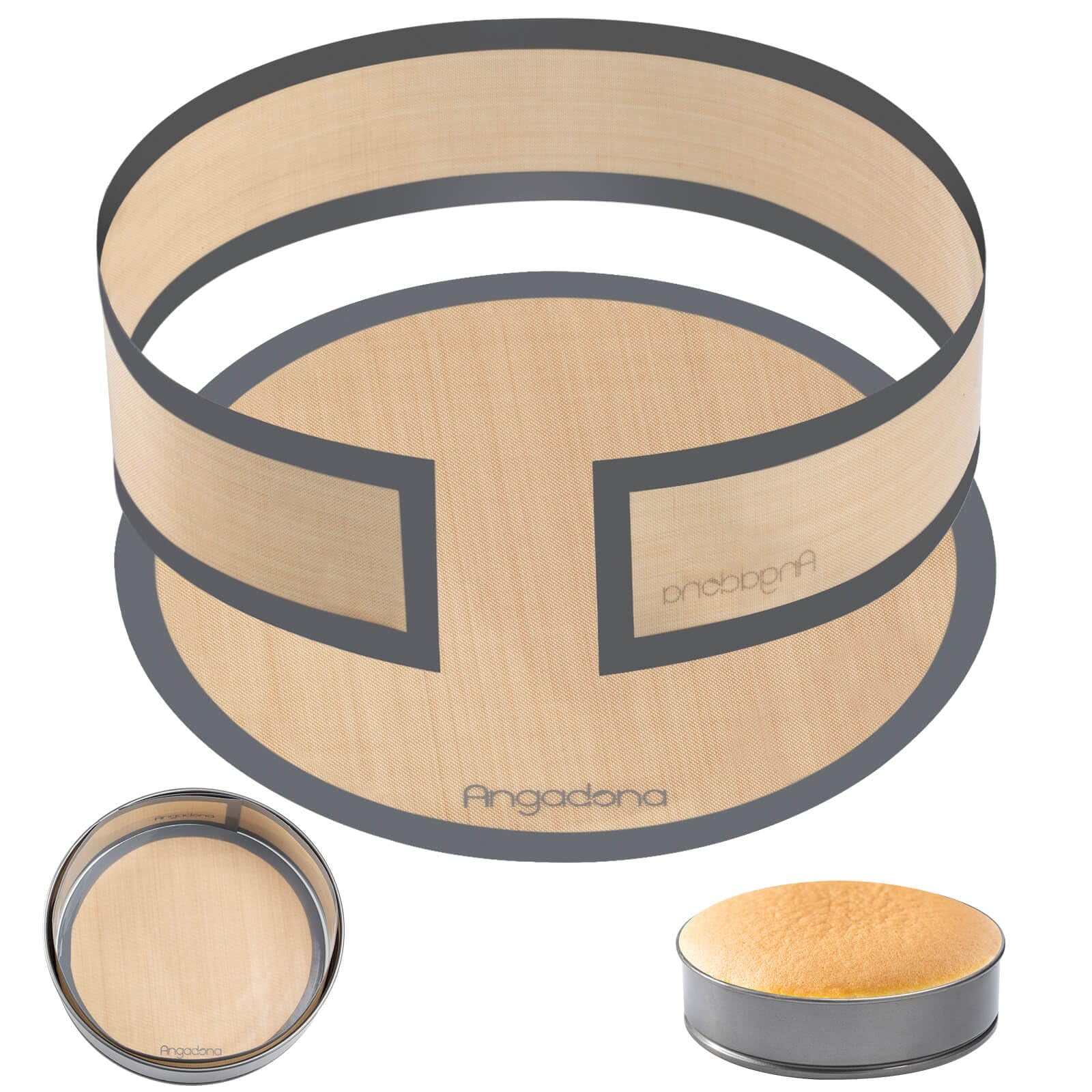 Silicone Baking Mat for Springform Pan 9 inch, Prevent cake from ...