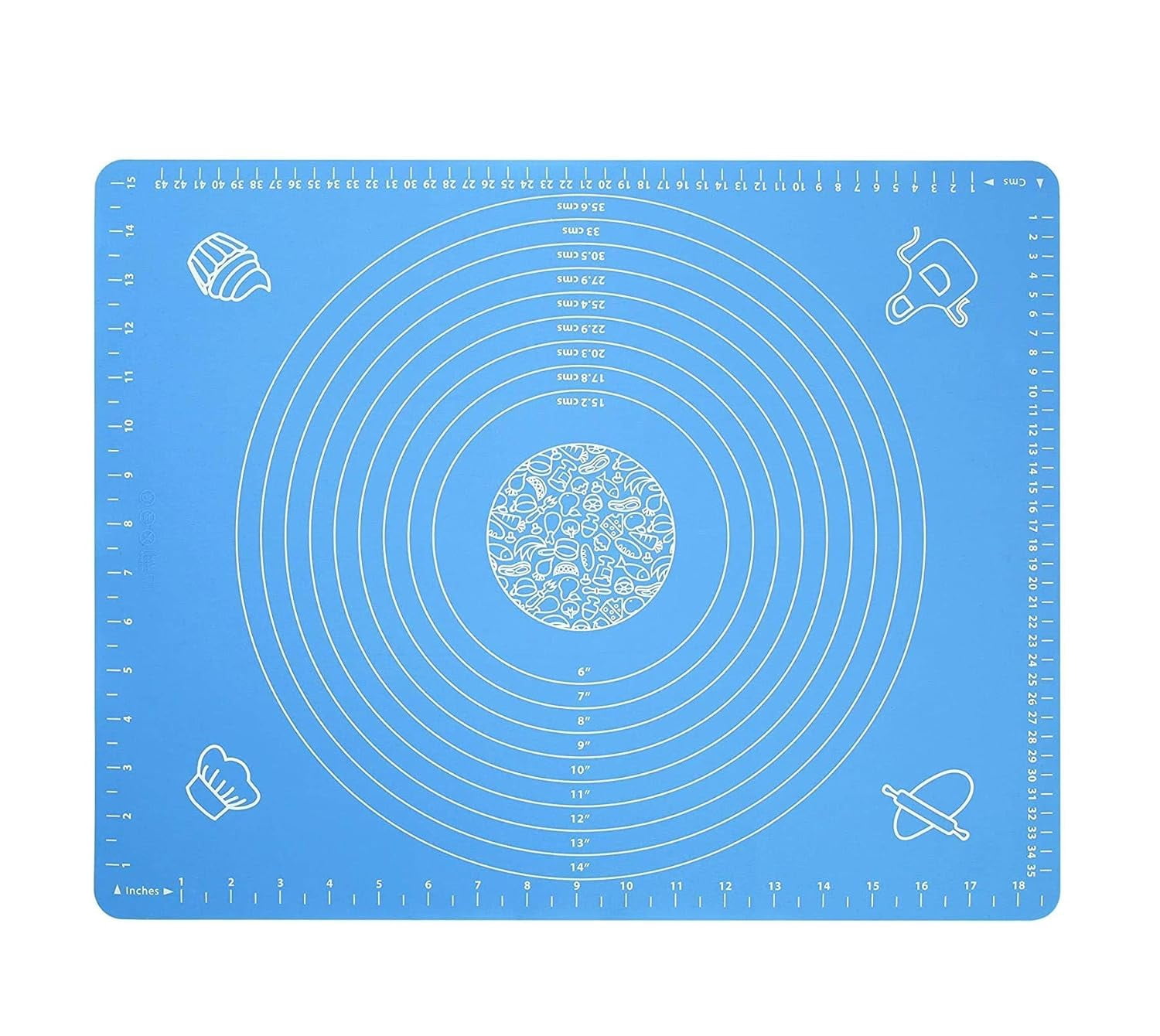 Xacton Silicone Baking Mat Roti mat Silicone Chapati Atta Kneading Mat ...