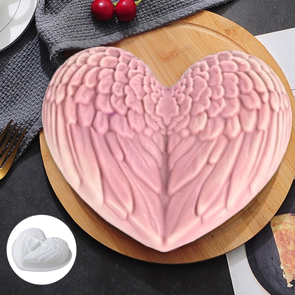 Silicone Baking Mold | Heart with Wings Silicone Mold | Creative ...