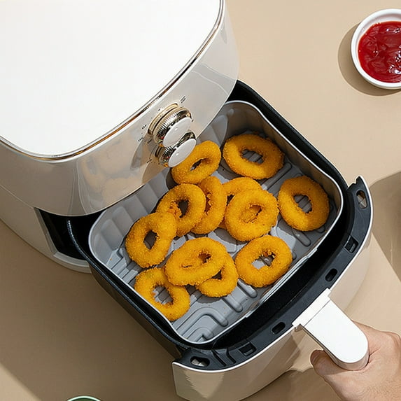 Silicone Baking Pan, Non-Stick Oven Safe Tray for Microwave and Air ...