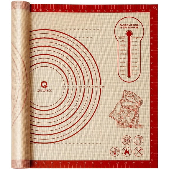 Silicone Baking Pastry Dough Mat - 28x20Inch Extra Large Cookie Bad ...