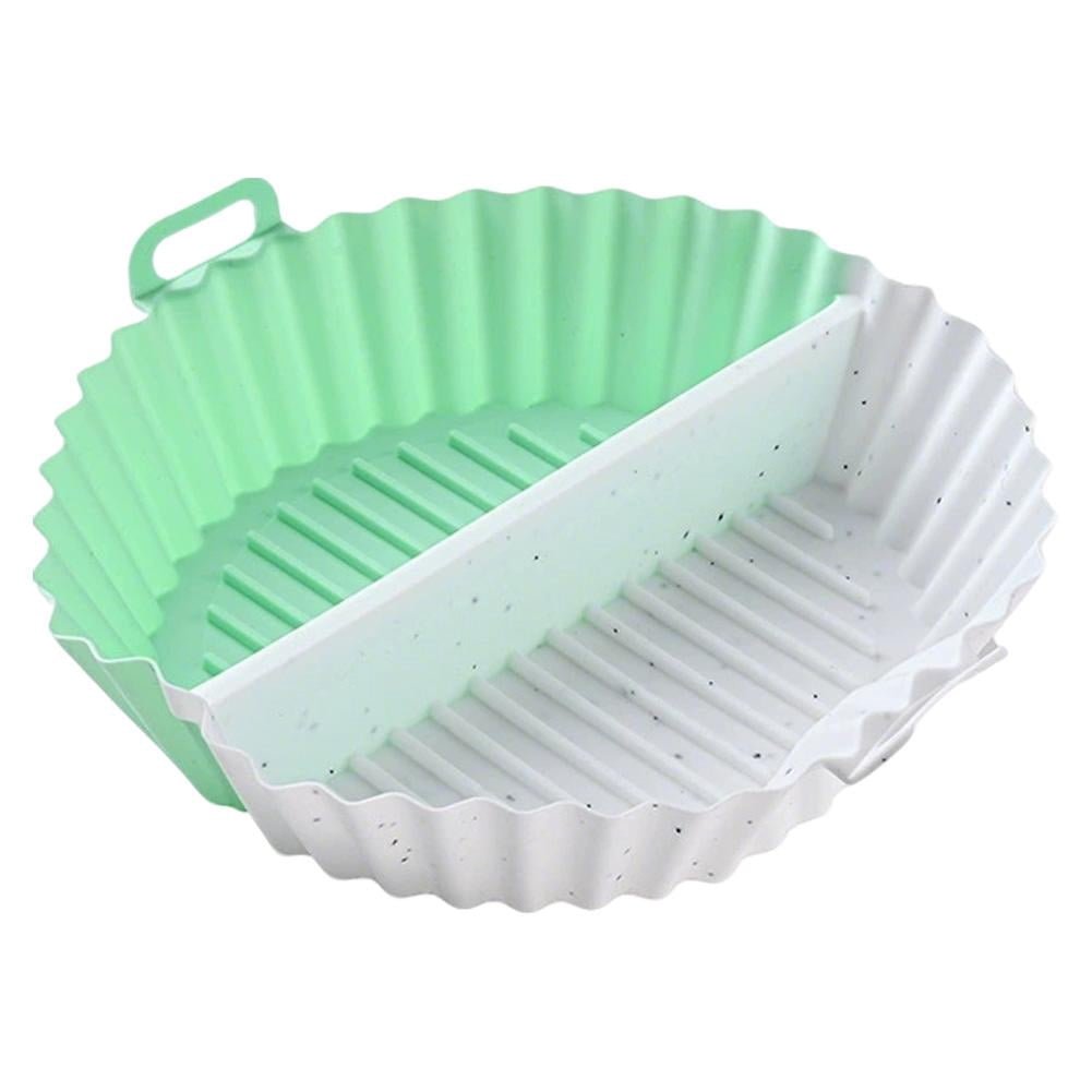 Silicone Baking Tray for Air Fryer Oven, 7.87x7.87x1.77 Inch Non-Stick ...