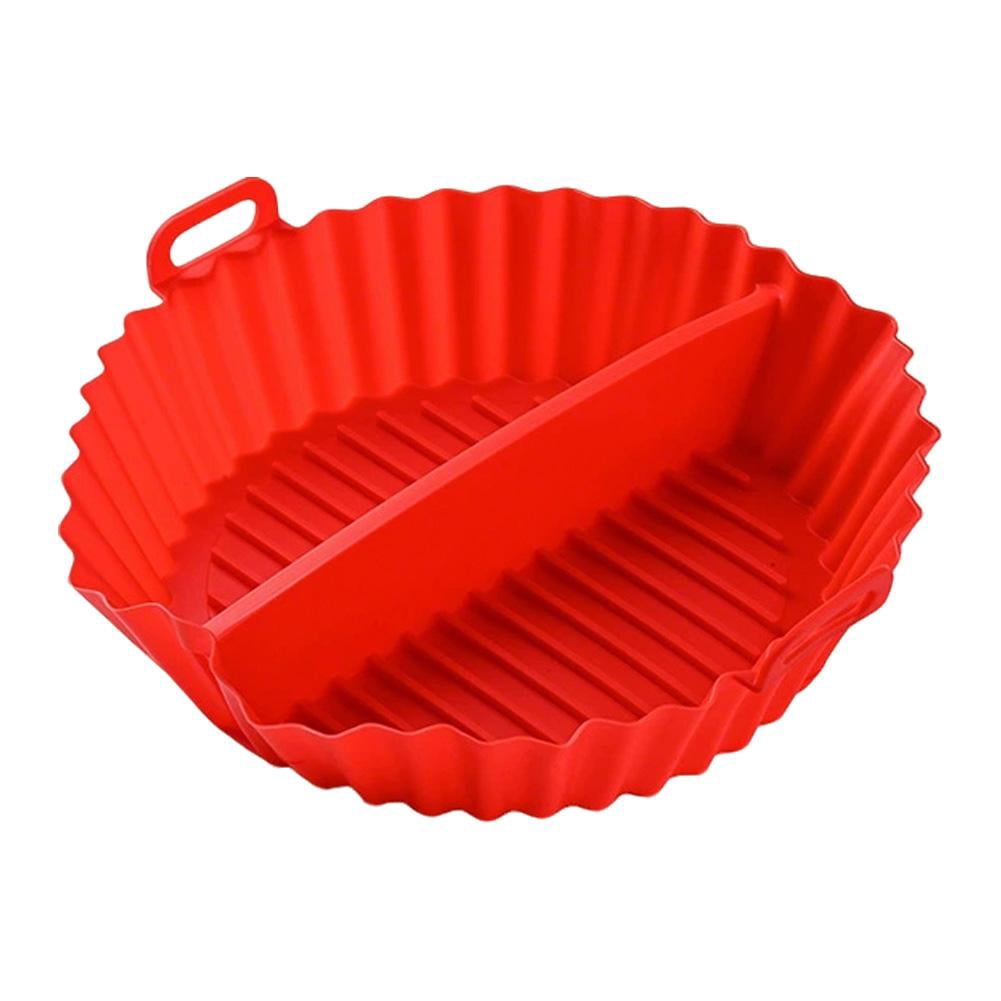 Silicone Baking Tray for Air Fryer Oven, 7.87x7.87x1.77 Inch Non-Stick ...