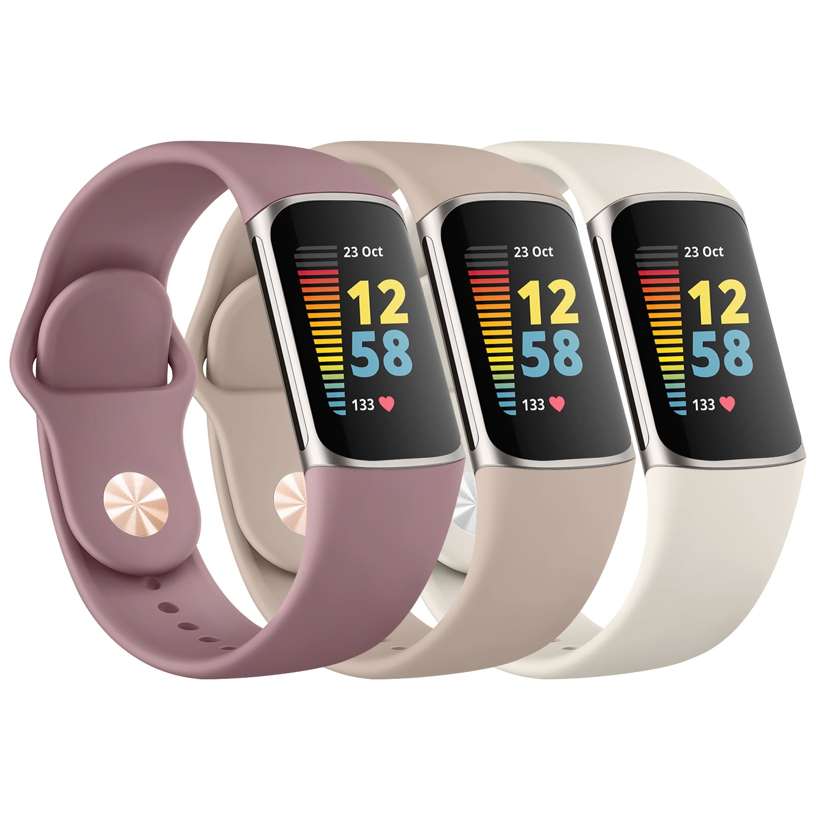 Silicone Bands Compatible with Charge 5 Bands for Women Men ...