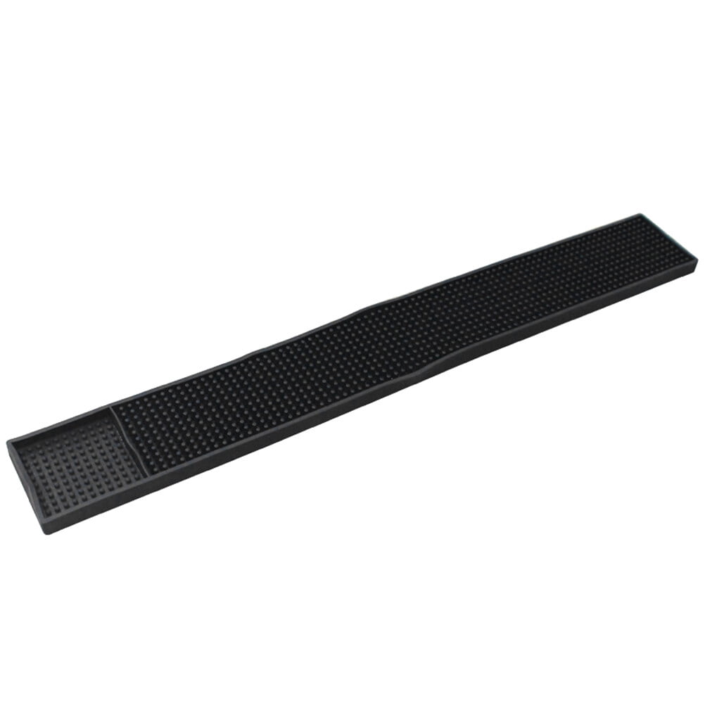 Silicone Bar Non-slip Mat Counter Drain Pad Deep Grooves Cup Mats Tray ...
