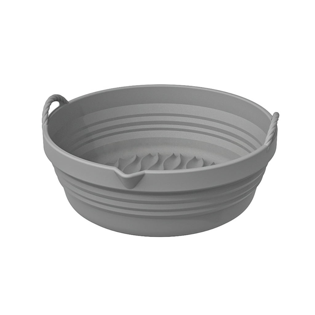 Silicone Baskets Round Non-Stick Food Grade Reusable Kitchen Air Fryer ...