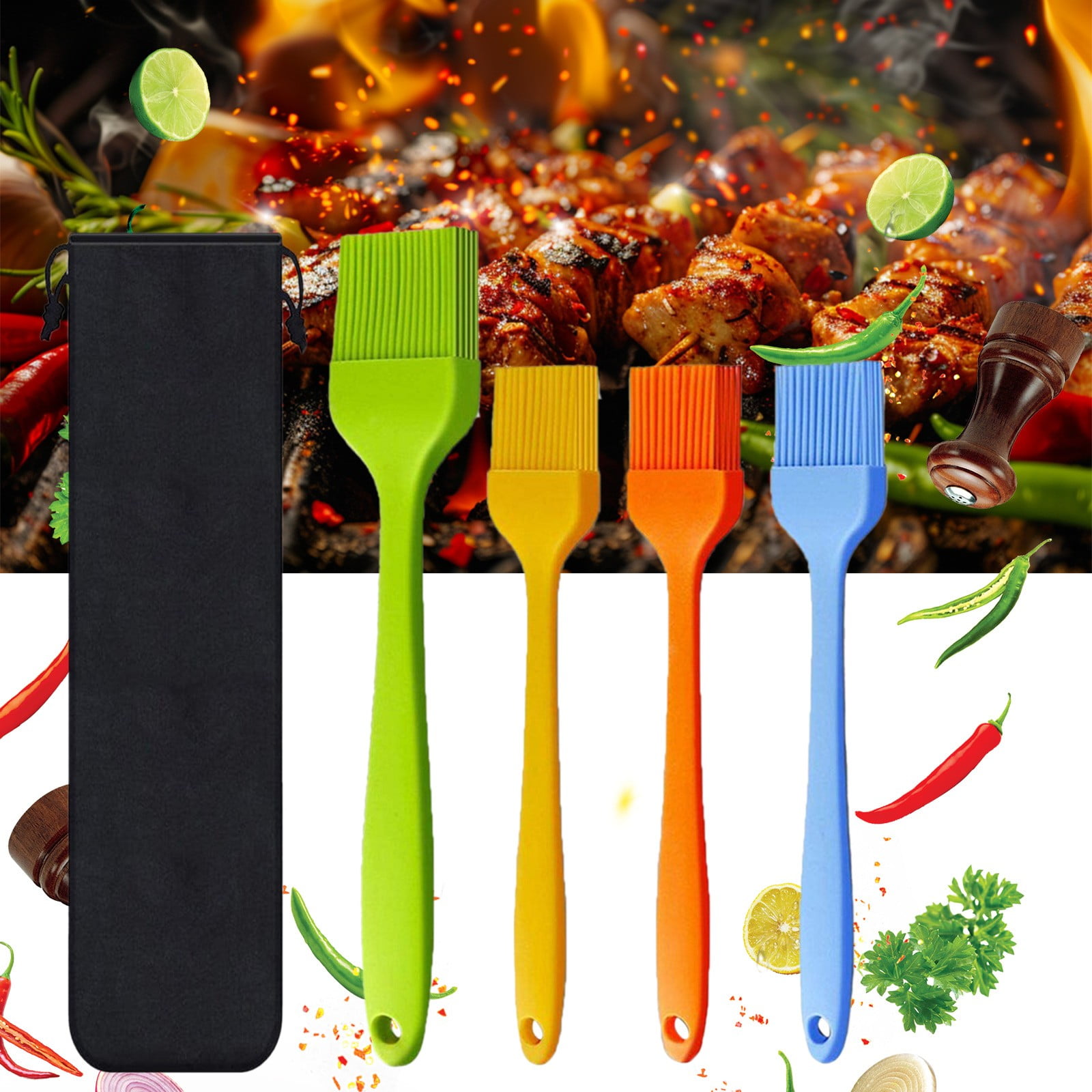Silicone Basting Brush Cooking Brush For Oil Butter Marinades Food ...