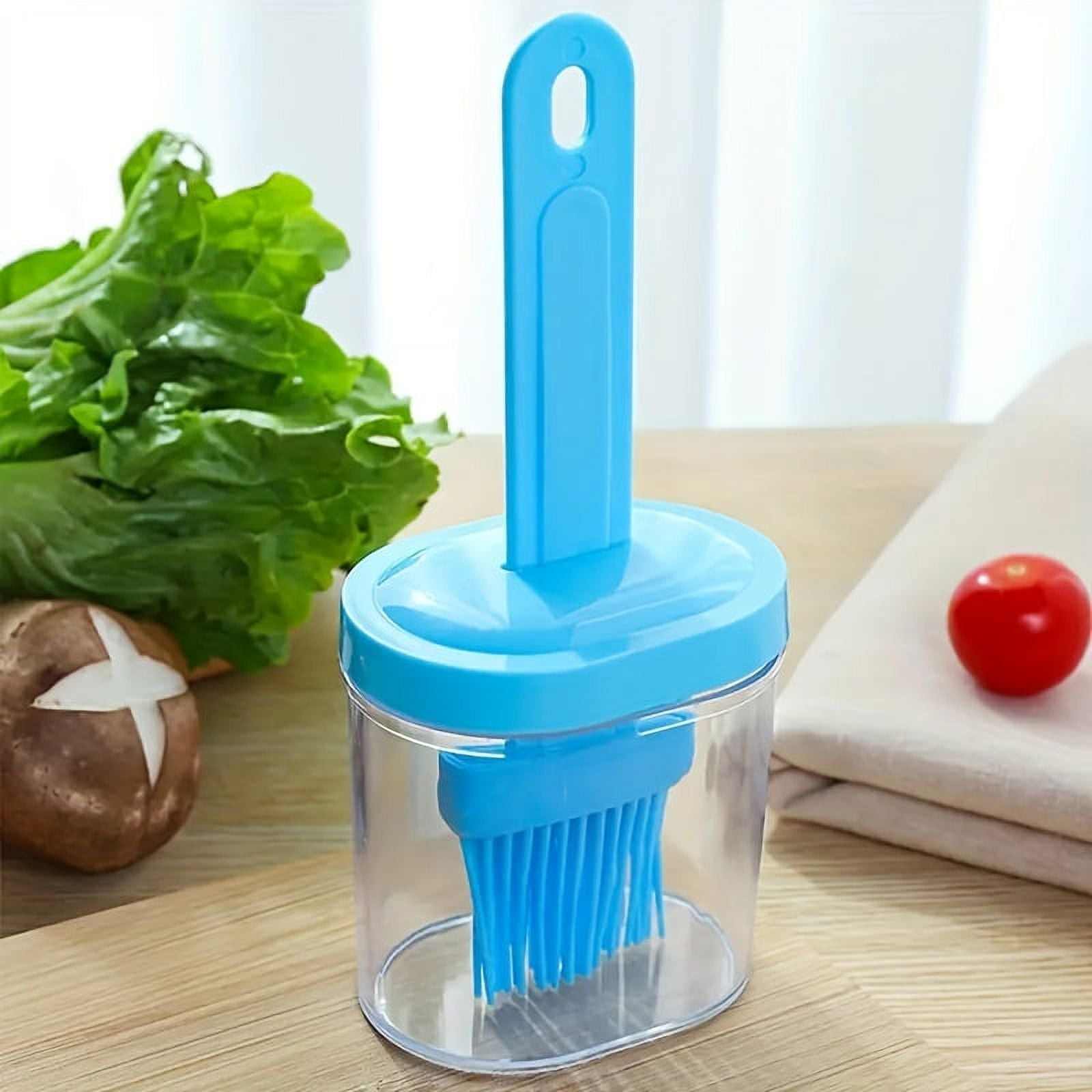 Silicone Basting Brush Set With Oil Dispenser - Heat Resistant, Food ...